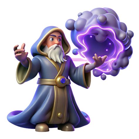 Extraordinary Classic Impressive Vintage 3d Cartoon Wizard Casting
