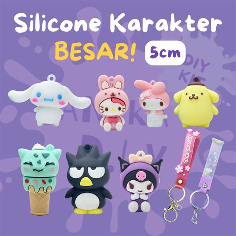 Jual Silikon Karakter Clay Resin Cinnamoroll Gantungan Kunci Sanrio