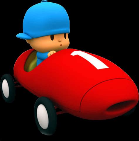 Download Pocoyo Racingin Red Car