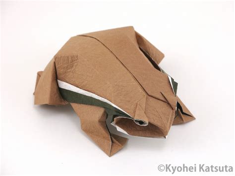 Japanese toadヒキガエル Katsuta Kyohei ORIGAMI