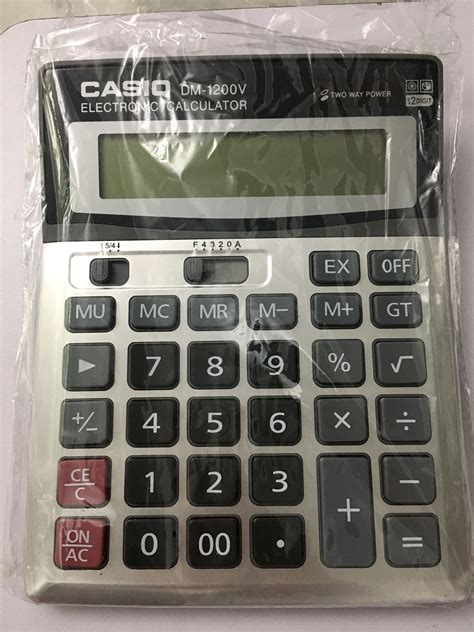 Casio Electronic Calculator Dm 1200v Health And Nutrition Health