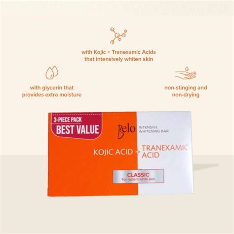 Belo Intensive Kojic Acid And Tranexamic Acid Soap Lazada Ph