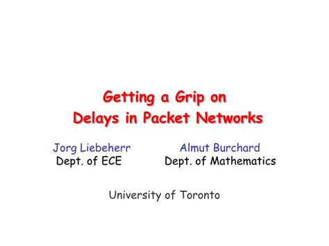 ppt delays in packet networks powerpoint presentation free download