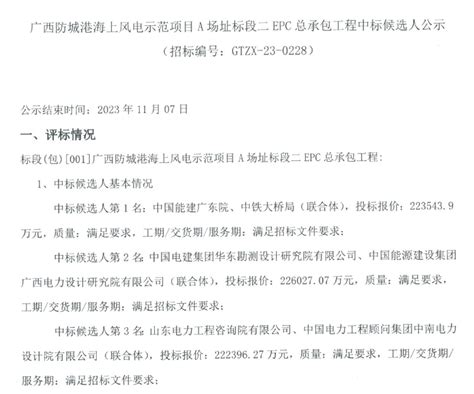 中国能建广东院、中铁大桥局联合体预中标289mw海上风电项目 海洋能源网