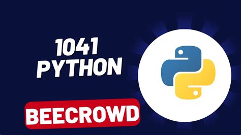 beecrowd 1041 python coordenadas de um ponto youtube