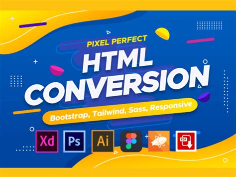 convert figma psd xd to html responsive design and bug fixes upwork