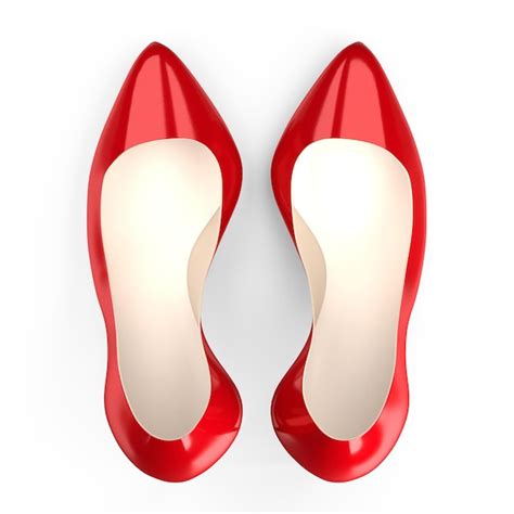 Premium Photo Red High Heel Shoes Isolated On White Background