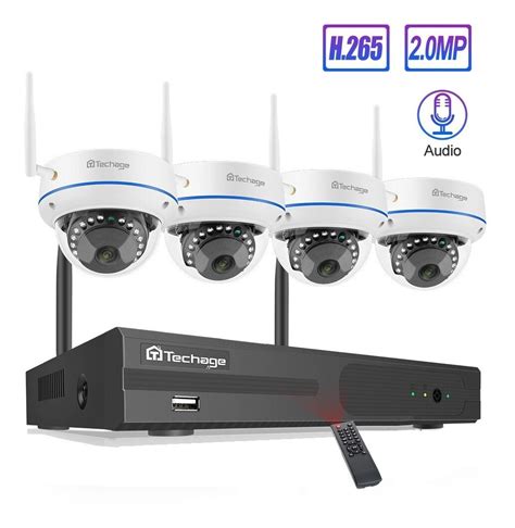 Kit Camaras Ip Domo mp Metal Inalambricas Nvr Seguridad Envío gratis