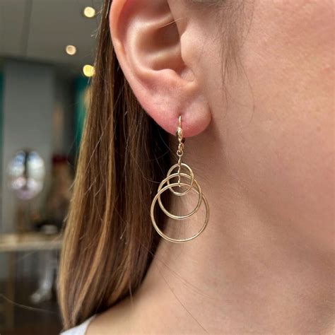 14k Gold Infinity Loop Earrings Ktcollection