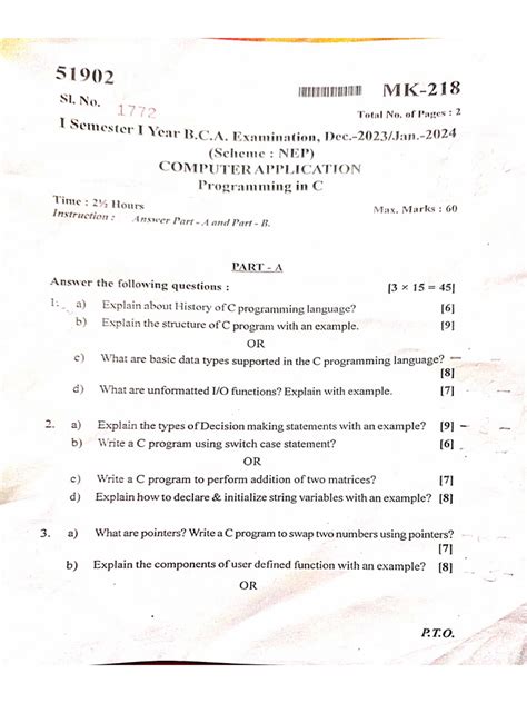 C Programming 2024 Pdf