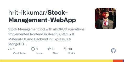 GitHub Hrit Ikkumar Stock Management WebApp Stock Management Tool With All CRUD Operations