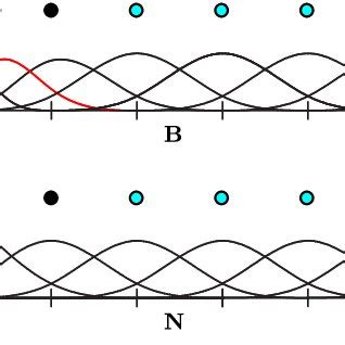 The Difference Between The Standard Cubic B Spline Basis B Near A Knot Download Scientific