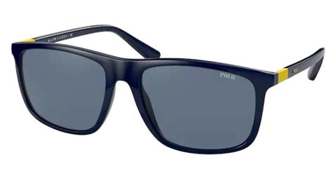 Polo Ralph Lauren Sunglasses Mens Ph4175 562080 Shiny Navy Blue 57 17