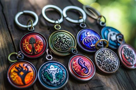 Keychains Featuring Team Emblems Ar Generative Ai Premium Ai Generated Image