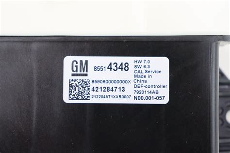Gm Reductant Control Module 85514348 Ekg Diesel