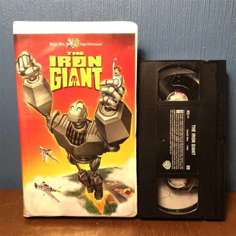 The Iron Giant Vhs Video Tape 1999 Animated Wb Movie Clamshell Case