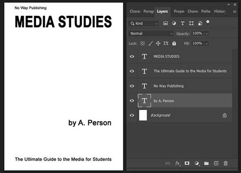 combining images and text in photoshop