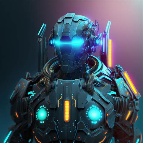 Armadura De Exoesqueleto Robótico Scifi Com Operador Humano Dentro Da