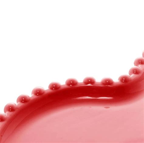Prato porcelana coração beads vermelho Bon Gourmet cm MadeiraMadeira