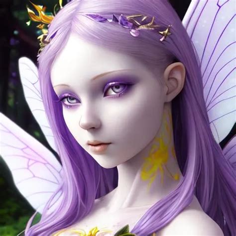Ivory Skinned Fairy Goddess With A Pale Pink Backgr Openart