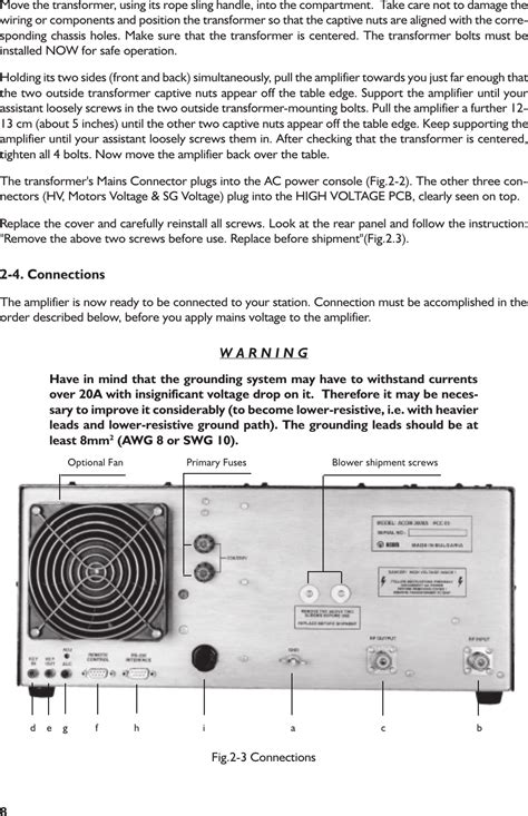 Acom AA2000 ACOM2000A Automatic HF Linear Amplifier User Manual 1