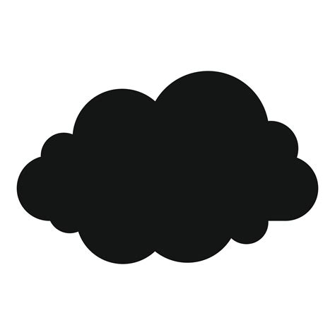 Wavy Cloud Icon Simple Style 14367930 Vector Art At Vecteezy