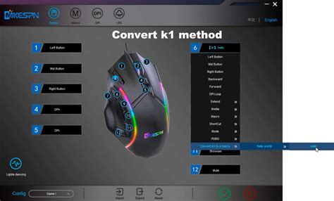 12800 Dpi Rgb Gaming Mouse 12 Programmable Keys Macro Support