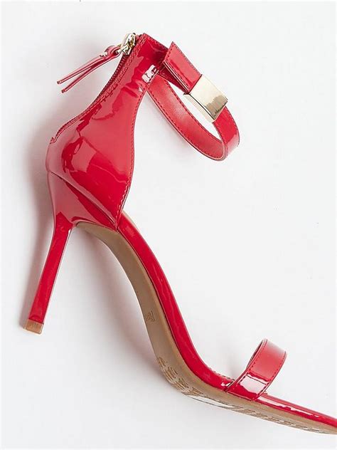 River Island Clasp Detail Heeled Sandal Red Very