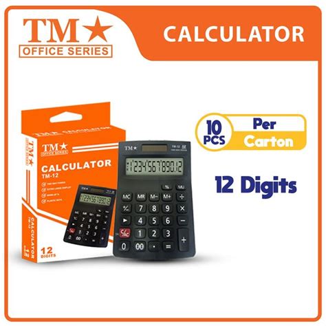 TM Calculator 12 Digits X 10 Pcs Lazada PH