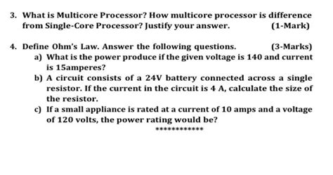 Solved 3 What Is Multicore Processor How Multicore