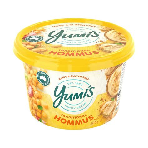 Buy Yumis Traditional Hommus 500g Coles