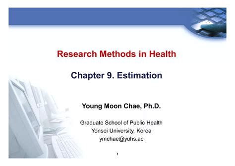 Research Method Ch09 Statistical Methods 3 Estimation Np Ppt