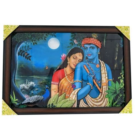 Crystal Bubble Radhakrishna Photo Frame At Rs 235piece Crystal Photo