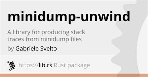 minidump unwind — ml ai statistics in rust lib rs