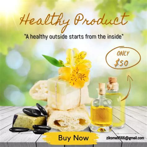 Healthy Product Template Postermywall
