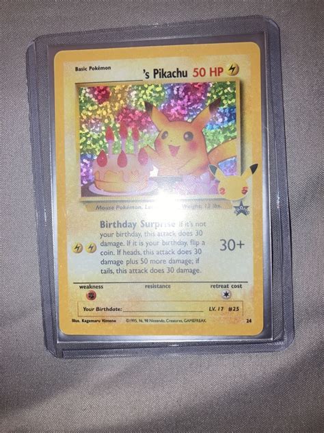 Pokemon Celebrations Th Anniversary Birthday Pikachu Psa Values Mavin