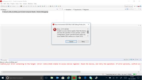 tms320f28388d resolving error 2131 0x0 c2000 microcontrollers