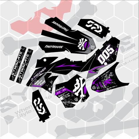 Decal Sticker D Tracker CRF 150L WR155 Gordon KLX BF Full Body Etc