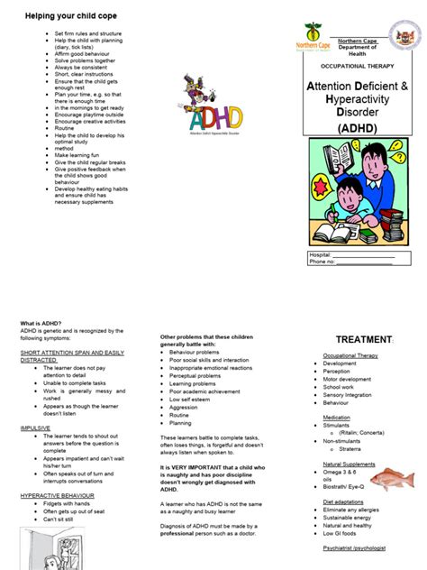 Adhd Pamphlet Pdf Attention Deficit Hyperactivity Disorder