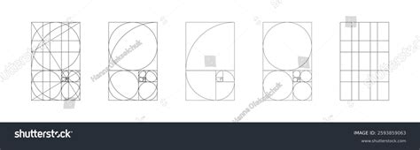 Golden Ratio Template Minimalist Set Method Stock Vector Royalty Free 2593859063 Shutterstock