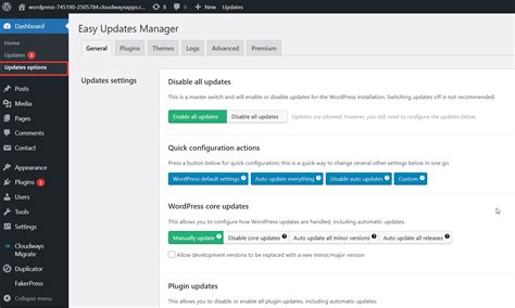 WordPress Automatic Updates How To Enable Disable Manage