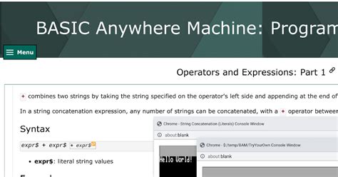 Basic Anywhere Machine Happenings 🆕 Programming Reference Feature