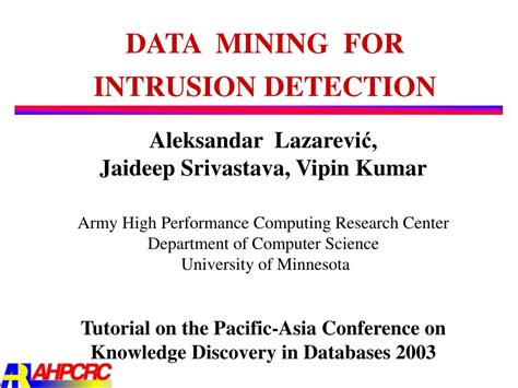 PPT DATA MINING FOR INTRUSION DETECTION PowerPoint Presentation Free Download ID 4768552
