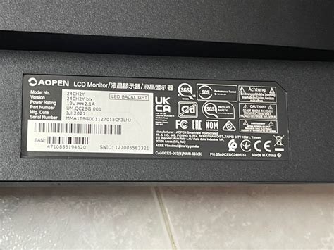 AOPEN 24 Inch Monitor, Computers & Tech, Parts & Accessories, Monitor ...