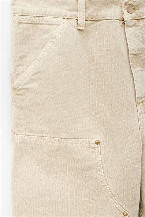 Carhartt Wip Dusty H Brown Faded Double Knee Pants Iamnue