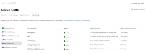 Microsoft 365 Teams 监视 Microsoft 365 Enterprise Microsoft Learn