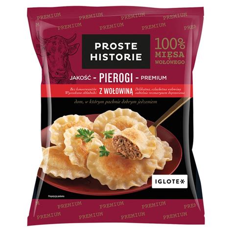 Proste Historie Pierogi premium z wołowiną g Torimpex Toruń