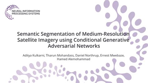 Aditya Kulkarni Tharun Mohandass Daniel Northrup Ernest Mwebaze Hamed Alemohammad · Semantic