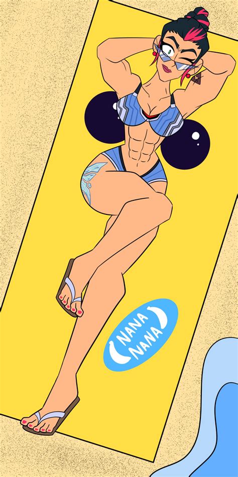 Rule 34 Beach Flip Flops Fortnite Freakywisperz Image Muscular Female