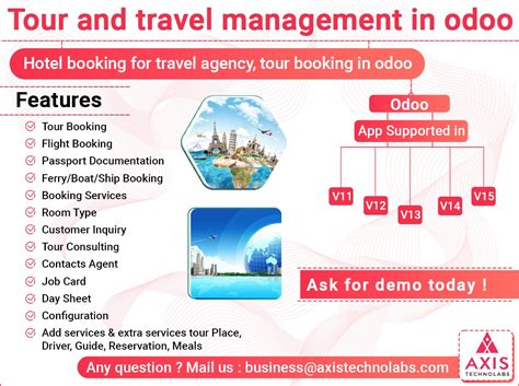 Best Tour And Travel Management Odoo Apps